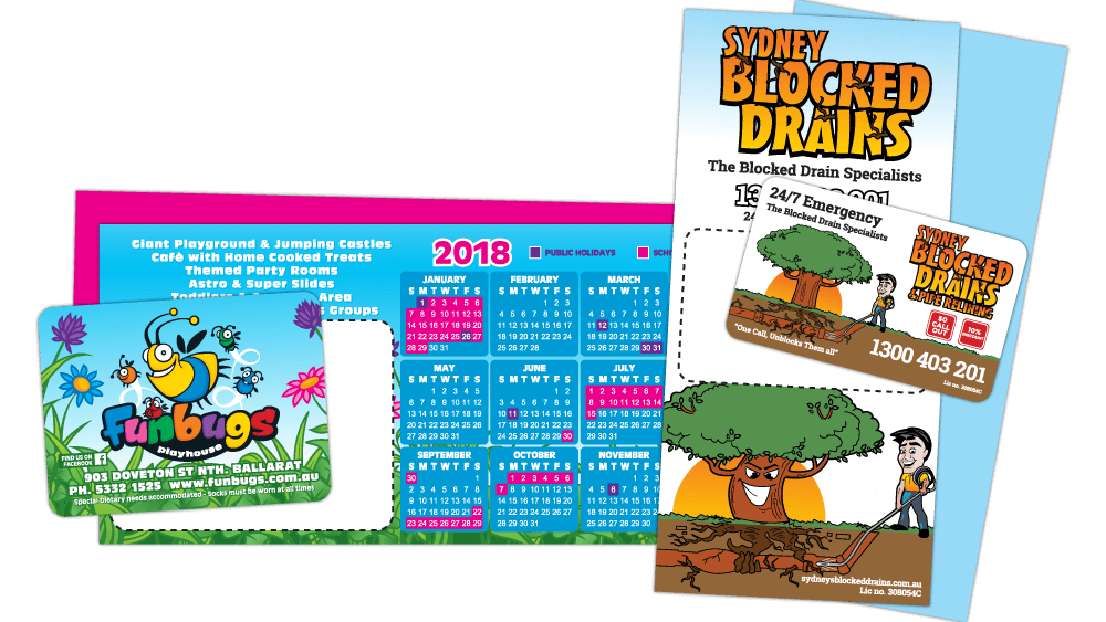 Flyer + Fridge Magnet Attached | DL, 350gsm, Double Sided | 99mm x 210mm