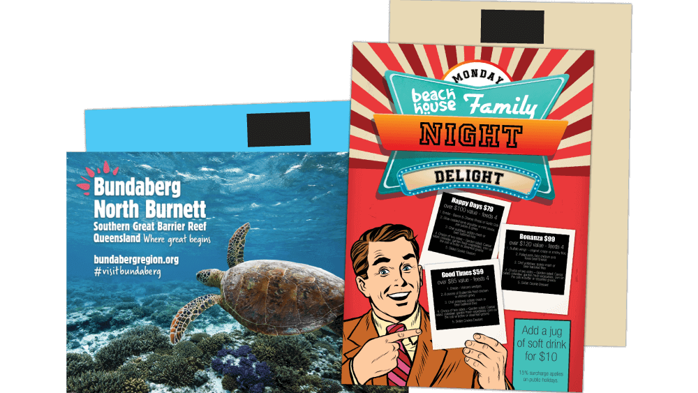 Flyer + Magnetic Tab | A5, 250gsm, Double Sided | 148mm x 210mm