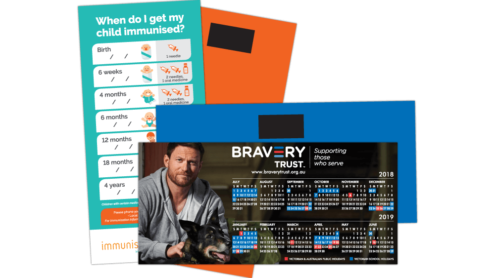 Flyer + Magnetic Tab | DL, 350gsm, Double Sided | 99mm x 210mm