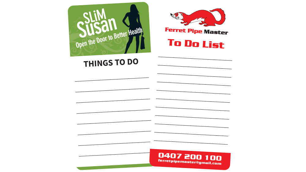 To Do List Magnets, Rounded Corner, 72mm x 147mm | Mister Magnets