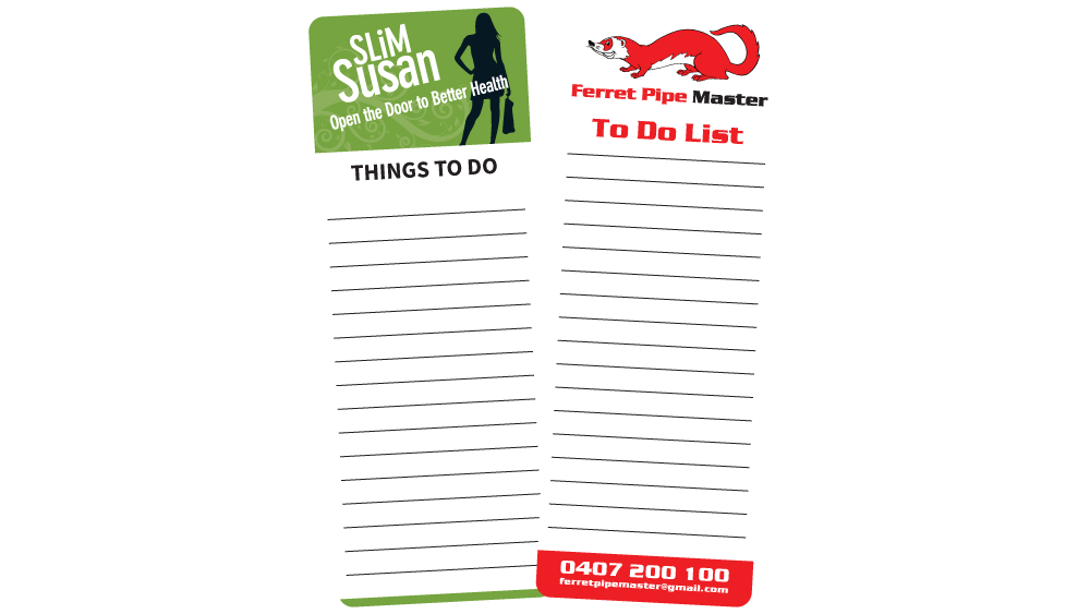 To Do List Magnets, Rounded Corner, 72mm x 197mm | Mister Magnets